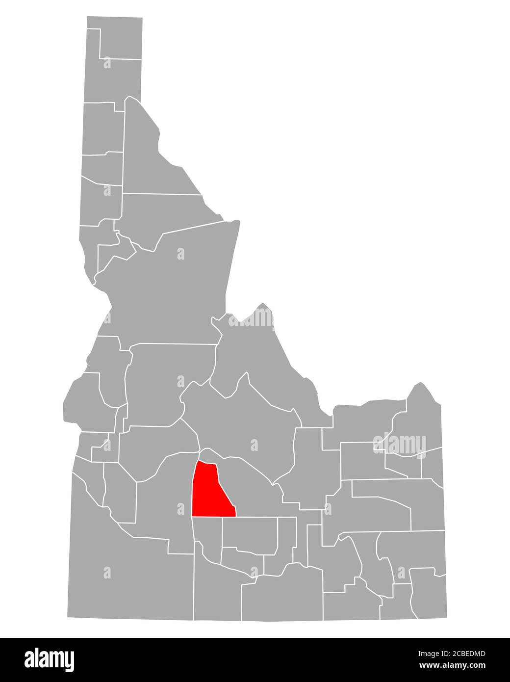 Map of Camas in Idaho Stock Photo - Alamy