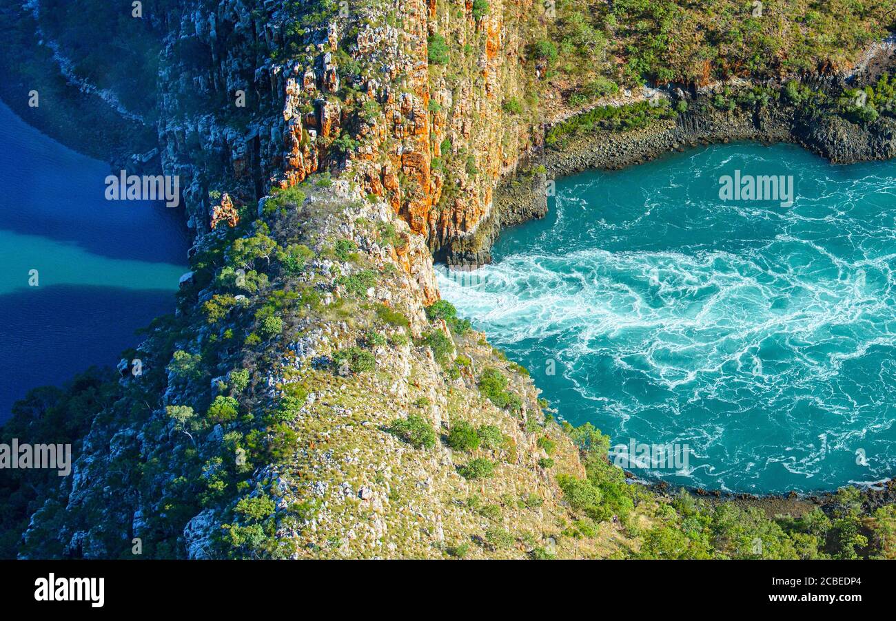 Beautiful shot of the Western Australian Horizontal Waterfalls Stock ...