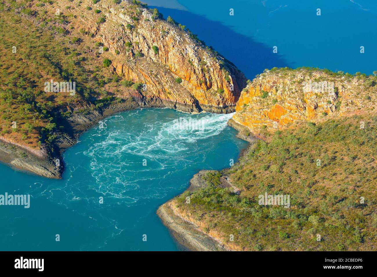Beautiful shot of the Western Australian Horizontal Waterfalls Stock ...