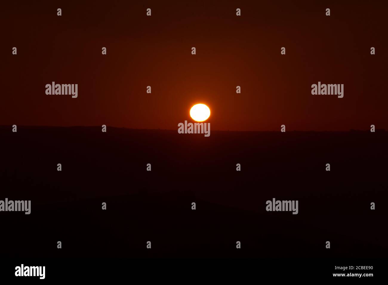 A golden sun-set. Photographed in the Hula Valley, Israel Stock Photo ...