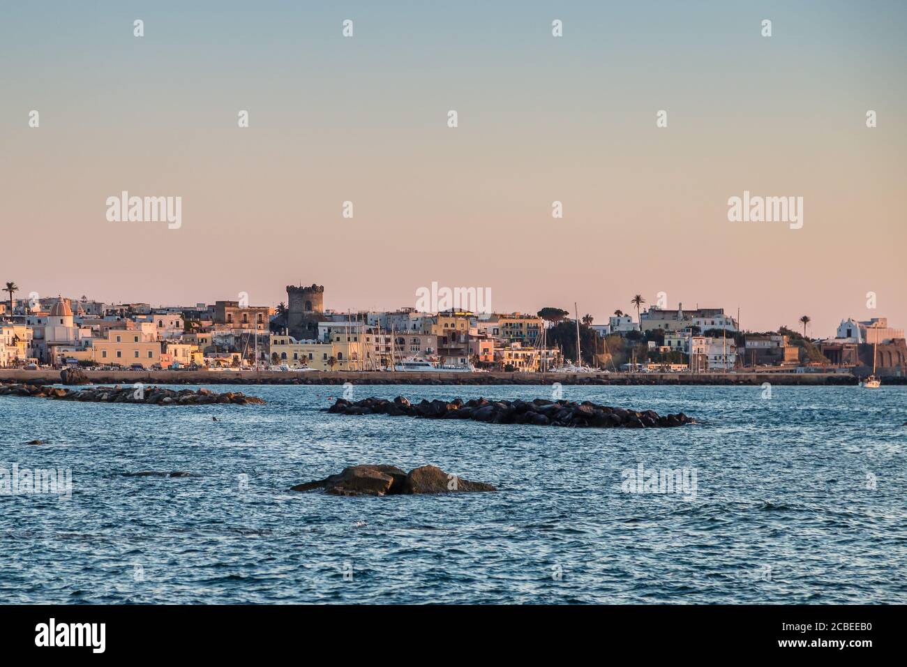 view of typical houses of Italian island Stock Photo - Alamy