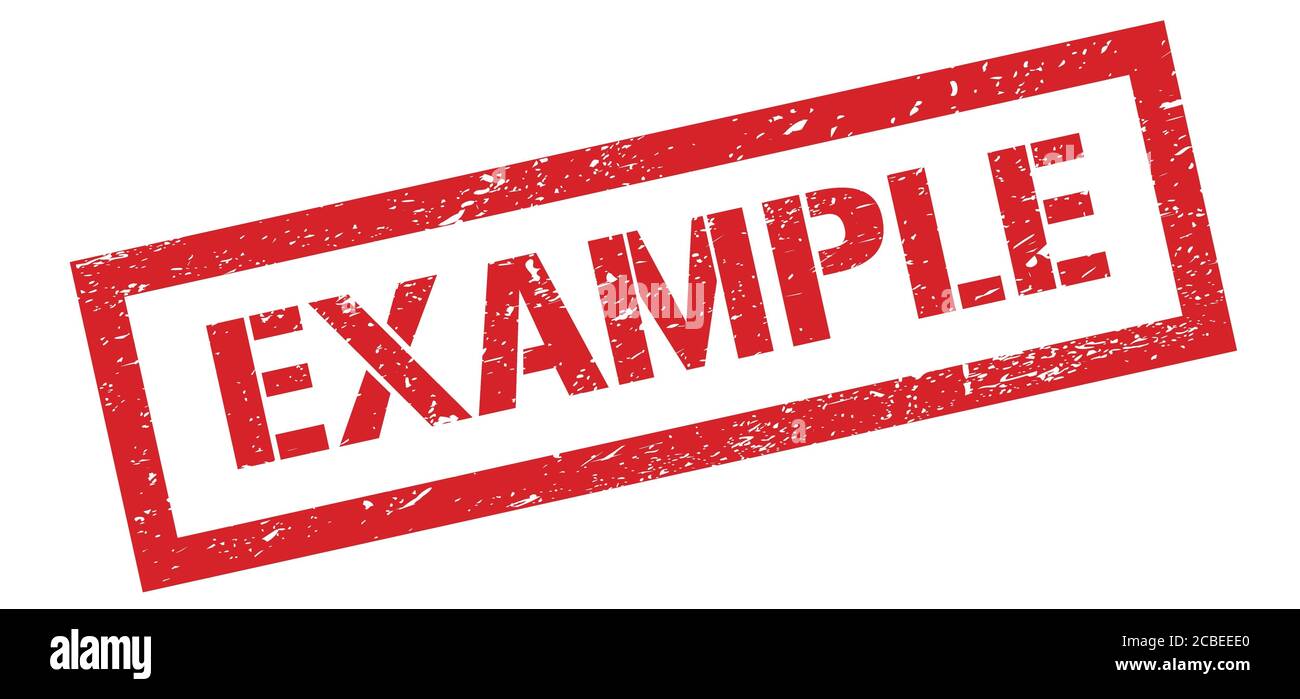 Example stamp Cut Out Stock Images & Pictures - Alamy