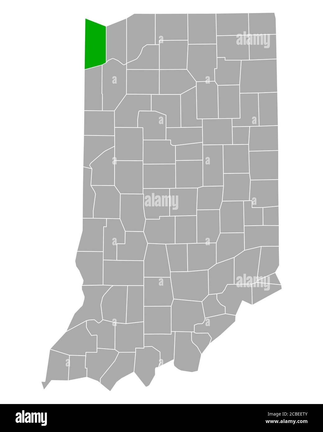 Map of Lake in Indiana Stock Photo - Alamy