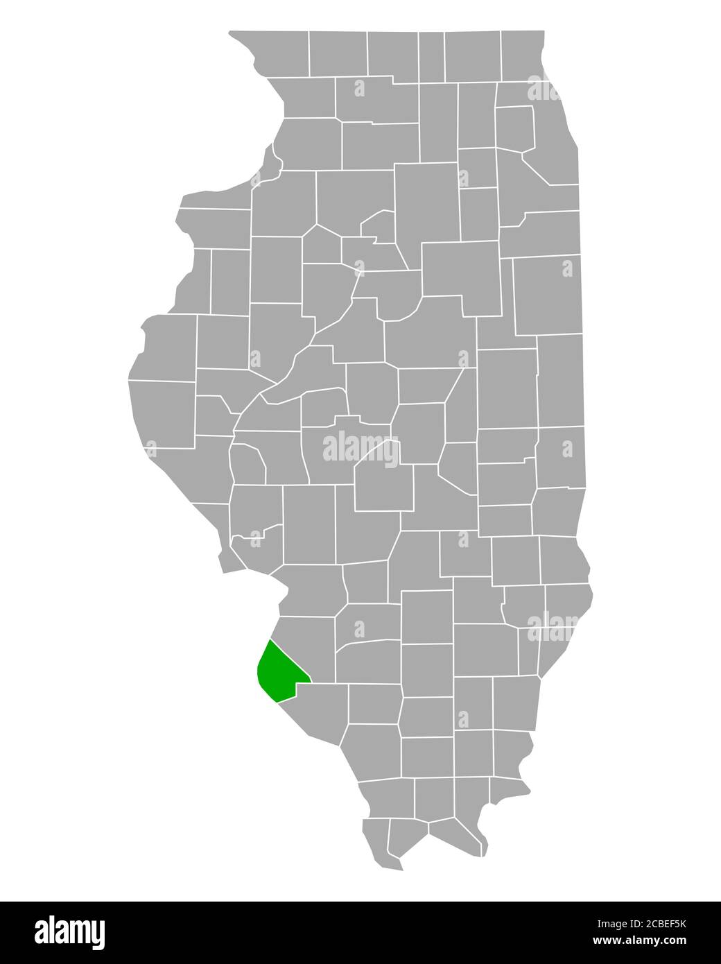 Map of Monroe in Illinois Stock Photo - Alamy