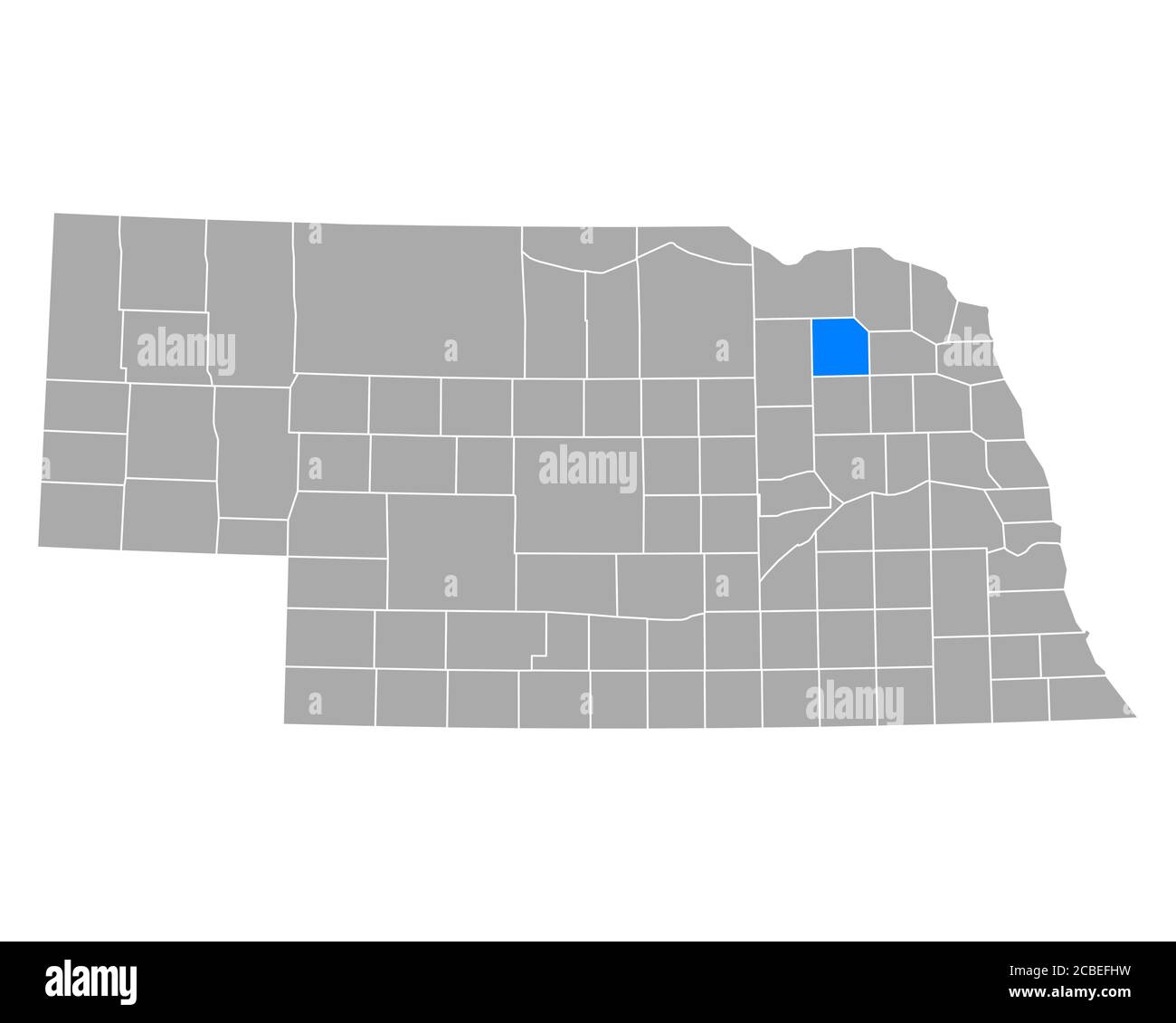 Map of Pierce in Nebraska Stock Photo - Alamy