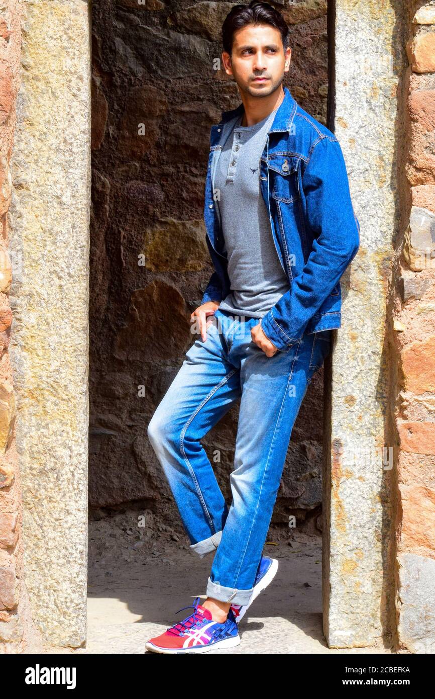 New Delhi India – March 3 2020 : Man portrait, smart casual man ...