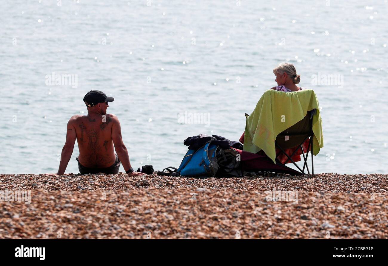 People enjoy the hot weather in Dover Stock Photo - Alamy