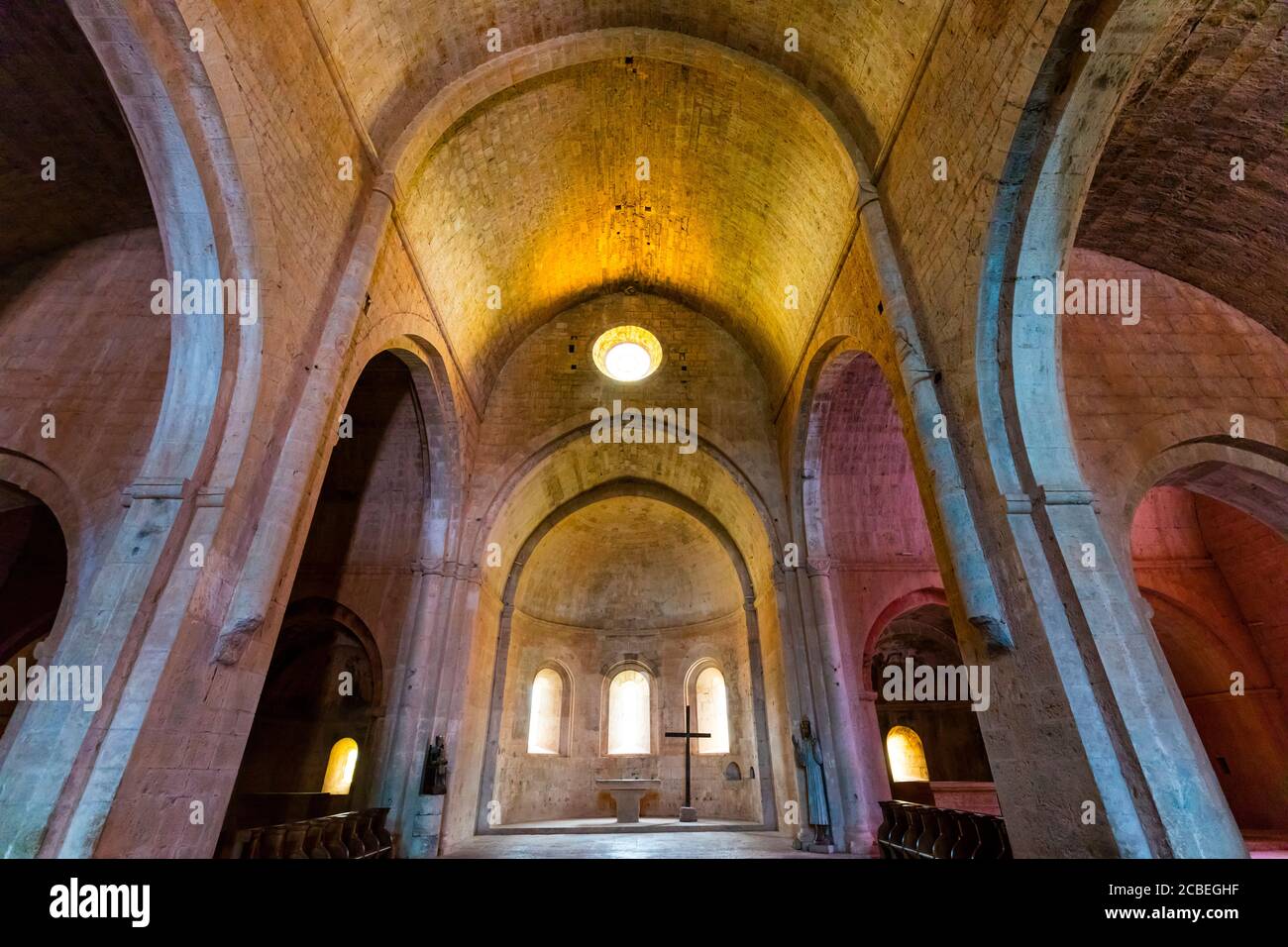 Le Thoronet Abbey, L'Abbaye du Thoronet, Var Department, Cistercian Architecture, Provence ...