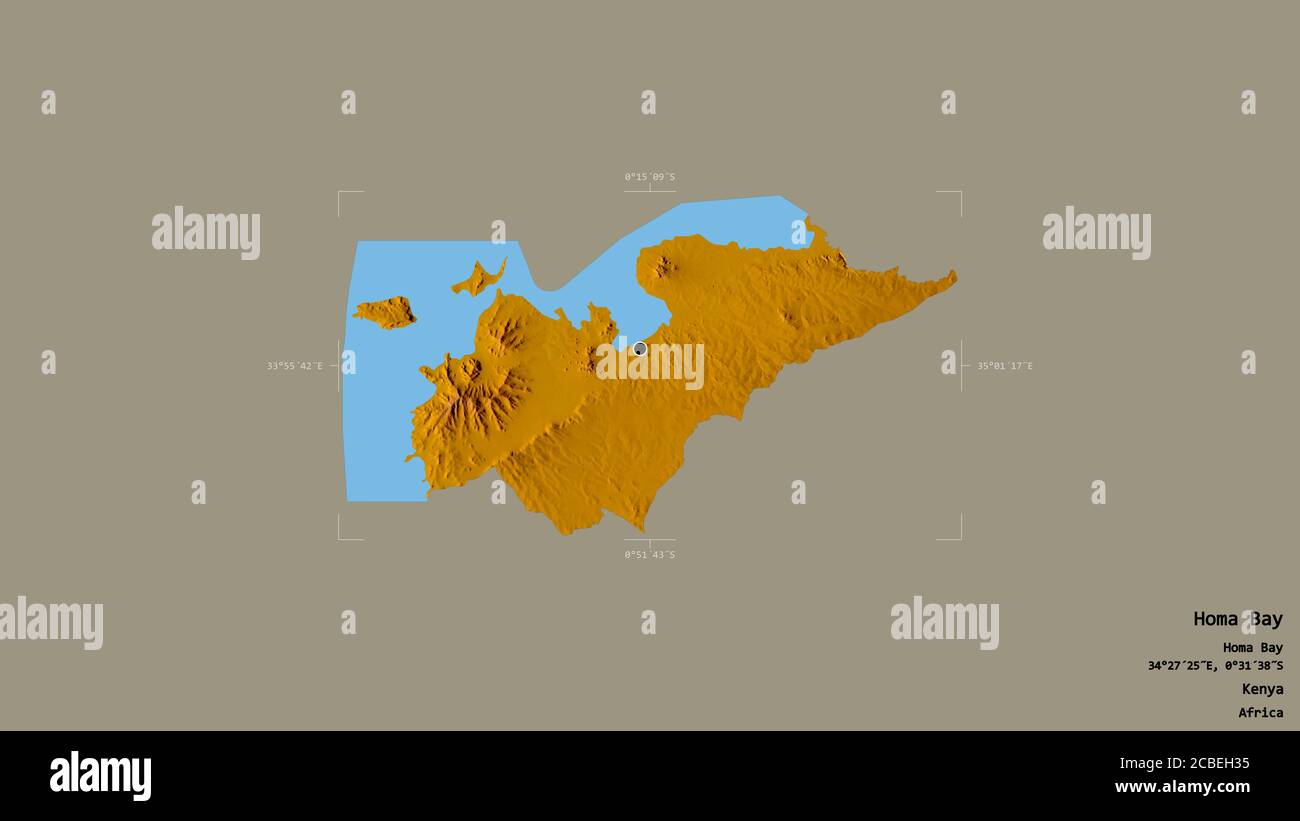 Homa bay map hi-res stock photography and images - Alamy