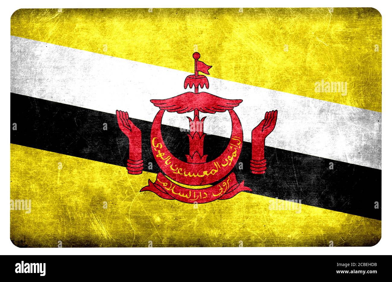 Flag of Brunei Stock Photo - Alamy