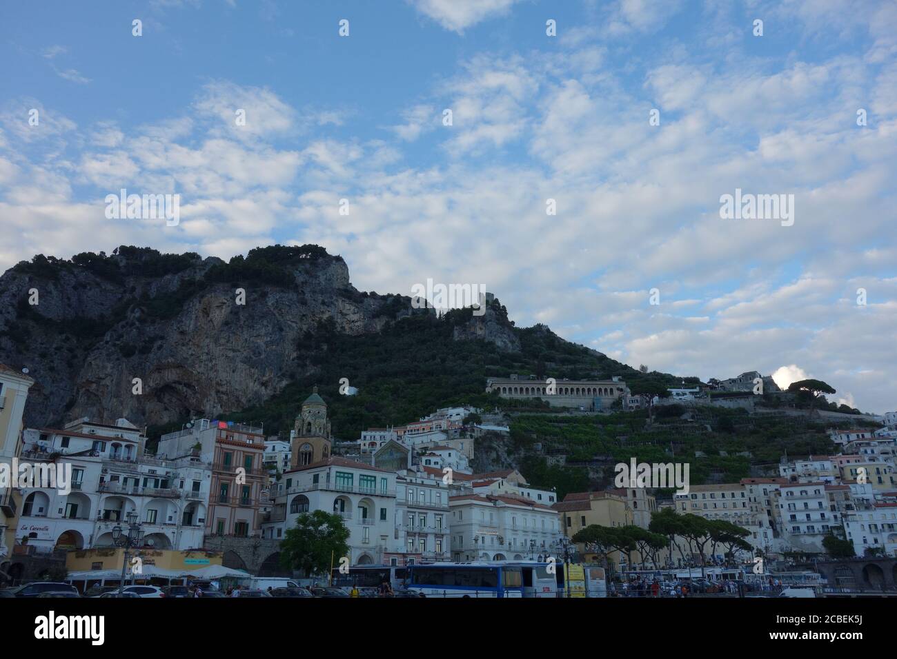 Sunset on Amalfi coast in Campania, Italy Stock Photo - Alamy