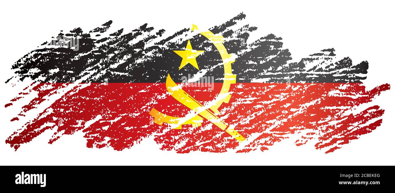 Flag of Angola, Republic of Angola. Template for award design, an ...