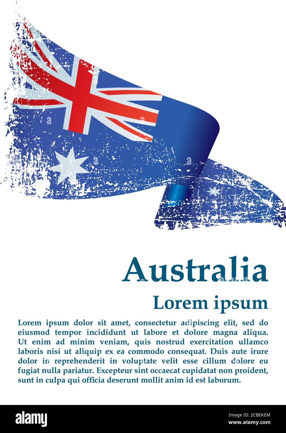 Flag of Australia, Commonwealth of Australia. Template for award design ...