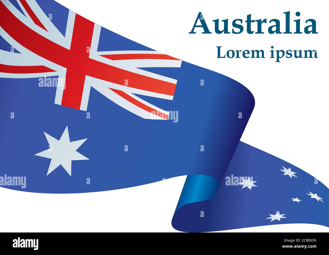 Flag of Australia, Commonwealth of Australia. Template for award design ...