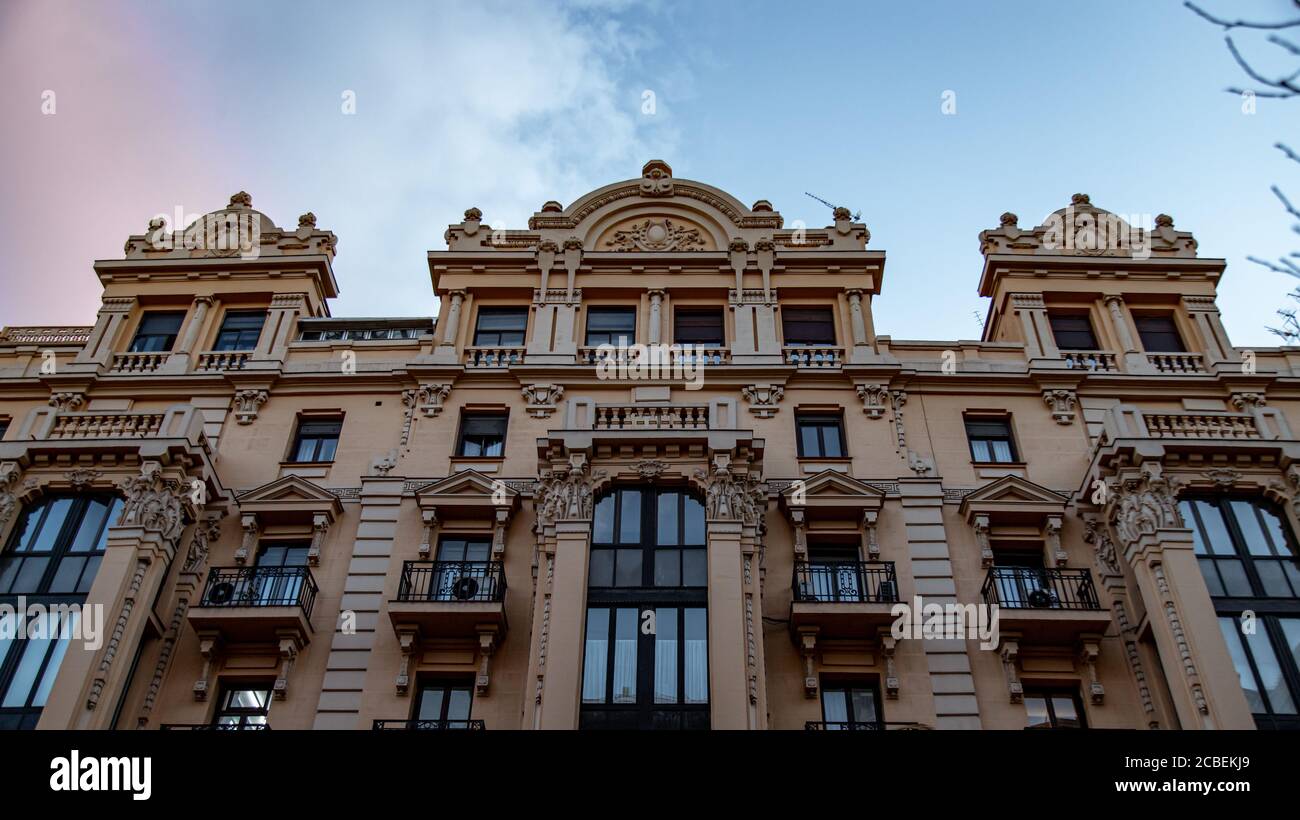 Architectural building in Madrid, Spain Stock Photo - Alamy