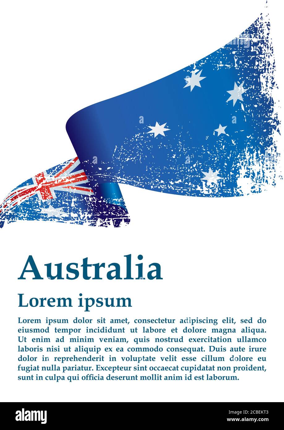 Flag of Australia, Commonwealth of Australia. Template for award design ...