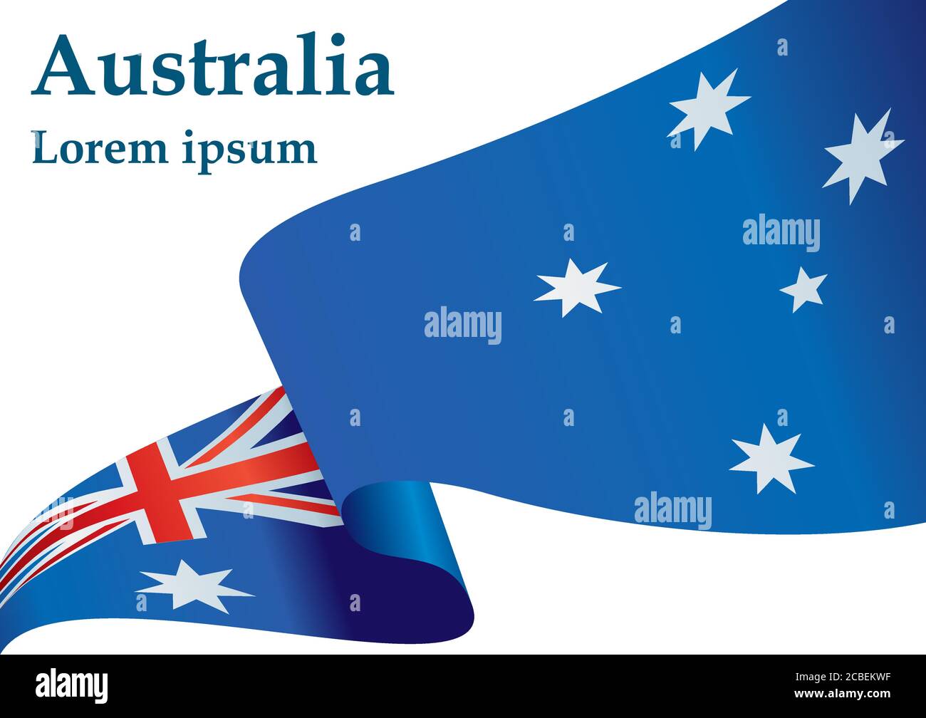 Flag of Australia, Commonwealth of Australia. Template for award design ...