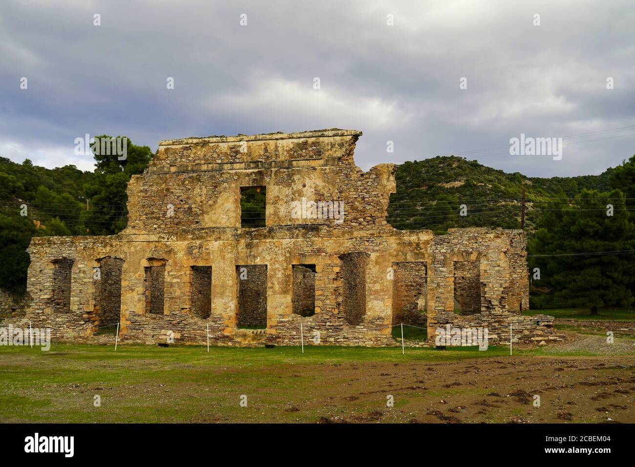 Russian Dockyard in an old disused Russian Naval Base in Russia Bay ...