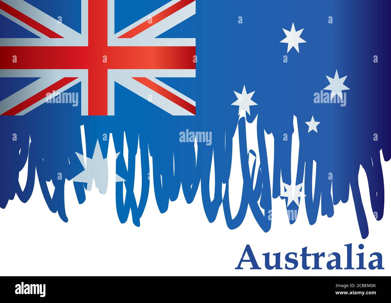 Flag of Australia, Commonwealth of Australia. Template for award design ...