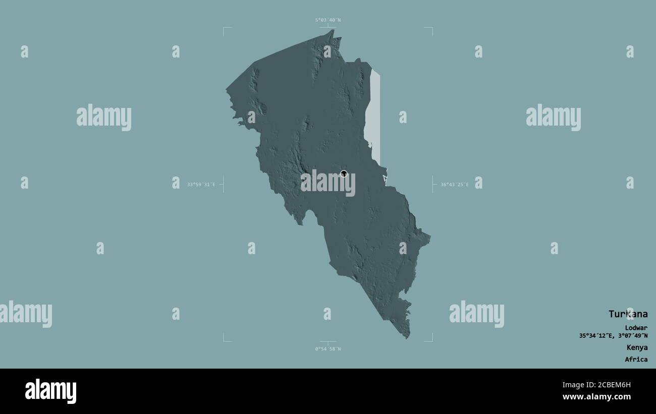 Turkana county map hi-res stock photography and images - Alamy