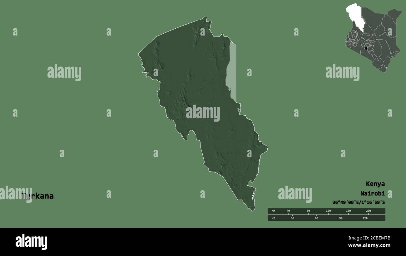 Turkana county map hi-res stock photography and images - Alamy