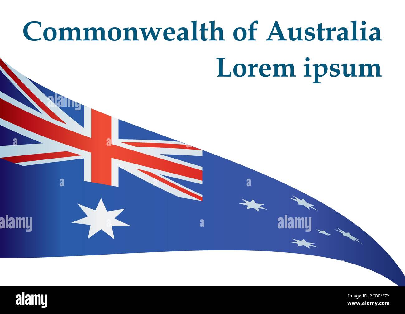 Flag of Australia, Commonwealth of Australia. Template for award design ...