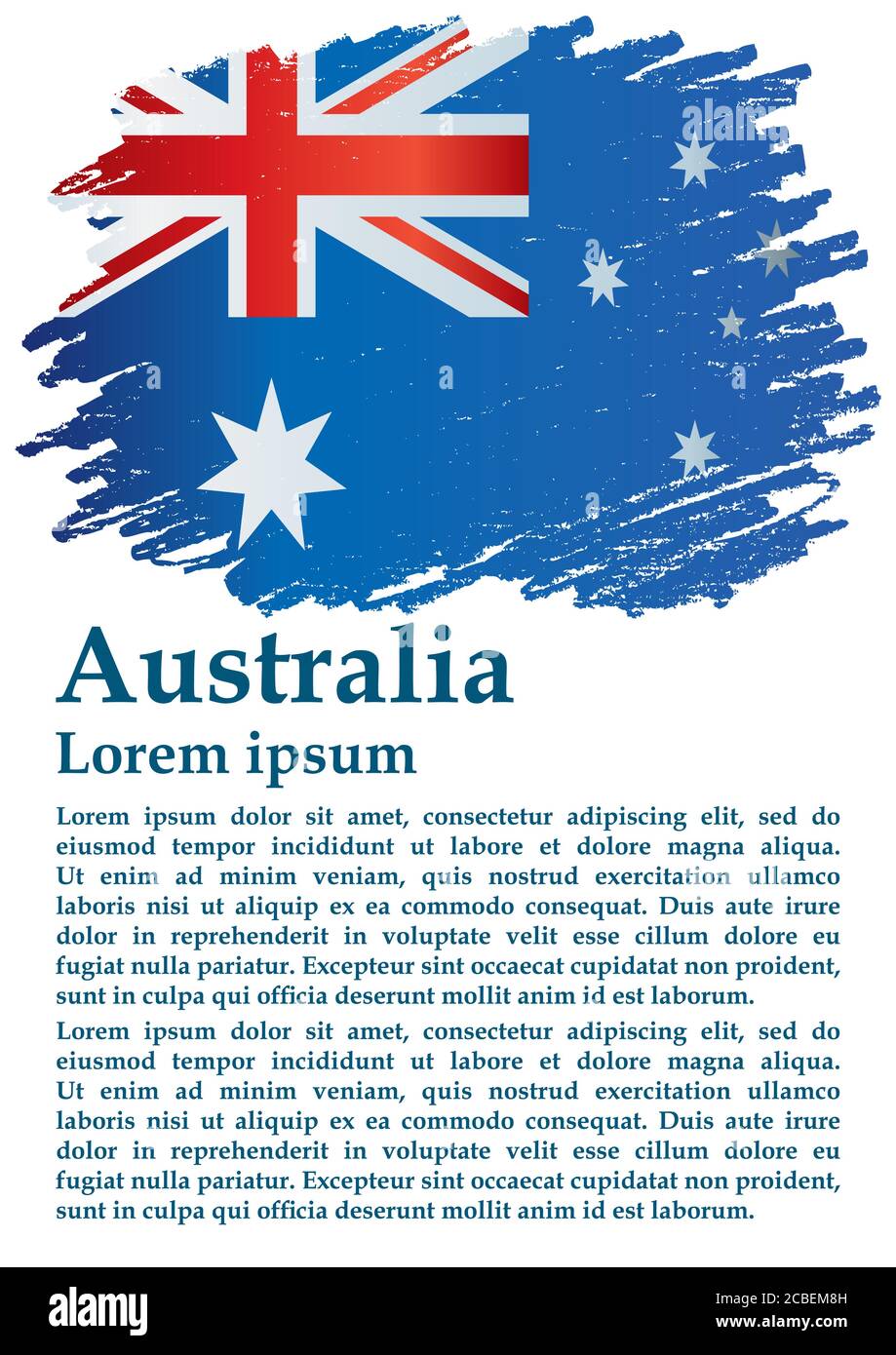 Flag of Australia, Commonwealth of Australia. Template for award design ...