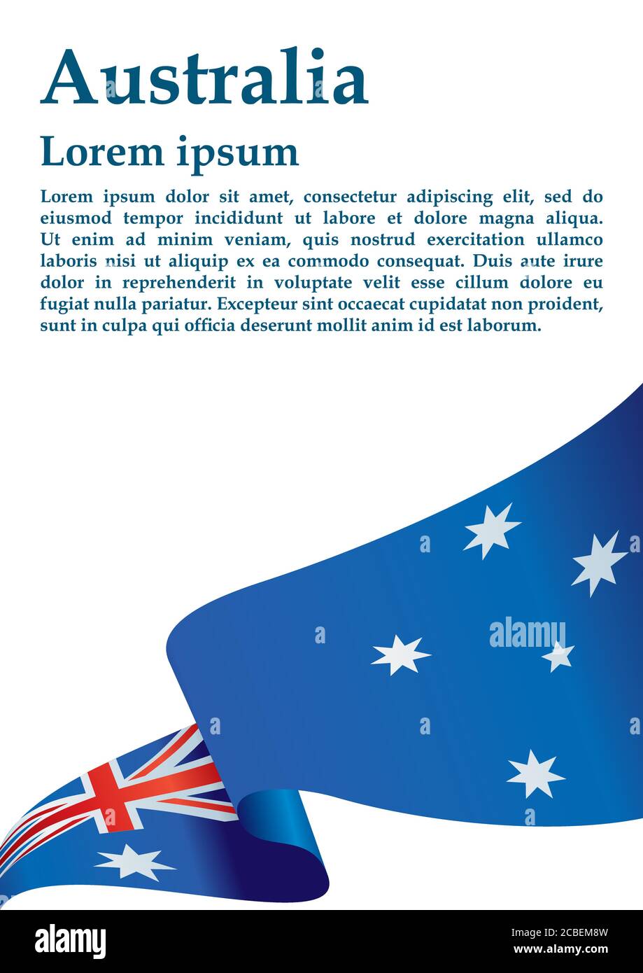 Flag of Australia, Commonwealth of Australia. Template for award design ...
