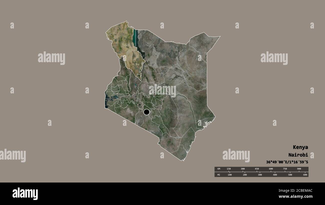 Turkana county map hi-res stock photography and images - Alamy
