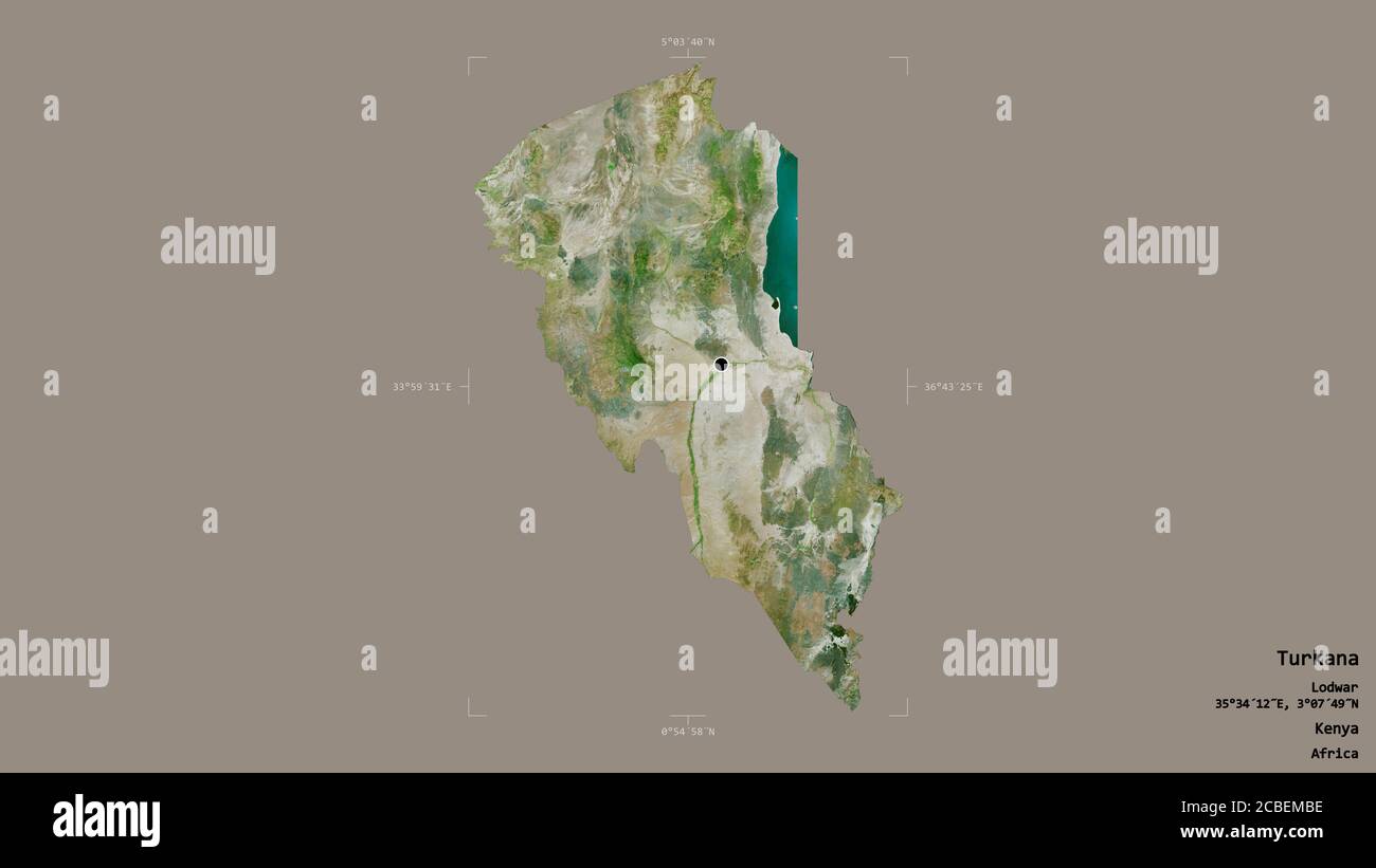 Turkana county map hi-res stock photography and images - Alamy