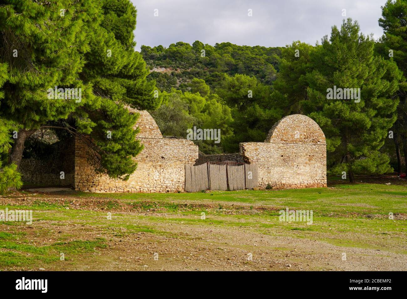 Russian Dockyard in an old disused Russian Naval Base in Russia Bay ...