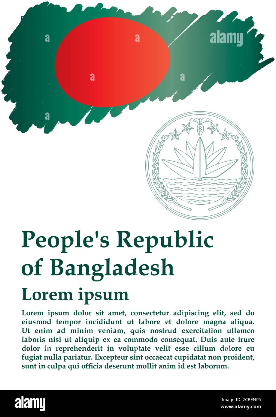 Flag of bengal Stock Vector Images - Alamy