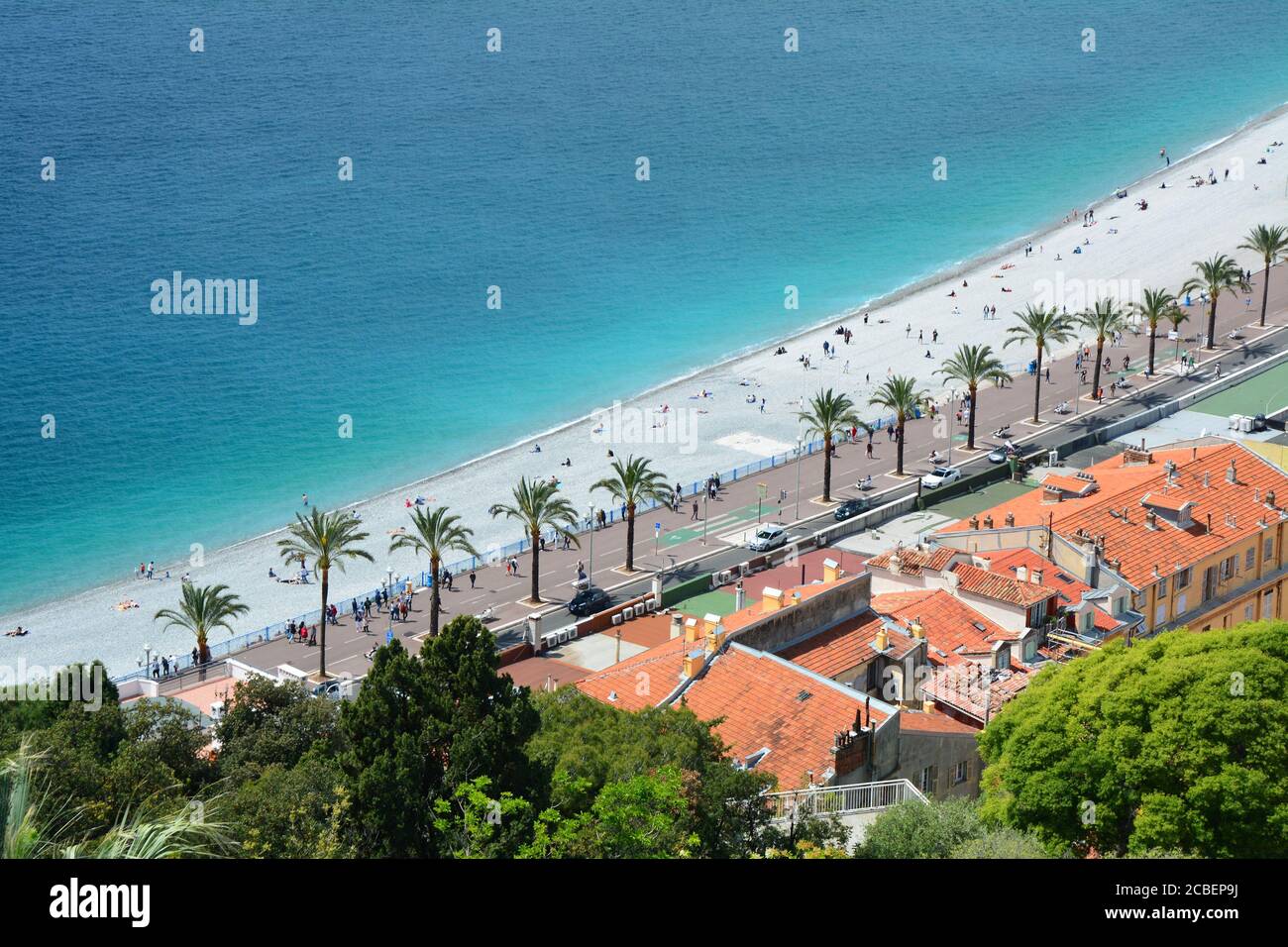 Nice, French Riviera Cote d'Azur in Provence, France. Bay of Angels ...