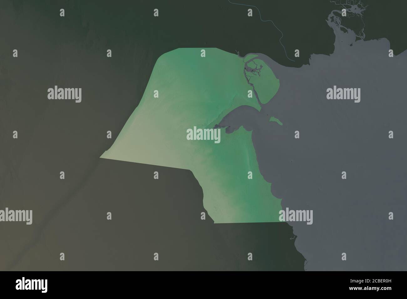 Topographic map of kuwait hi-res stock photography and images - Alamy