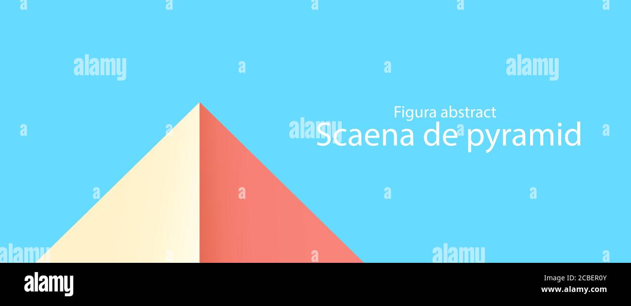 An abstract pyramids layout. Tourism promo concept Stock Vector Image ...