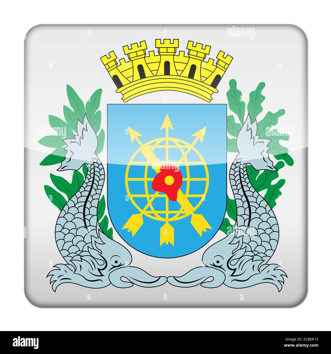 Logo icon app flag seal of Rio de Janeiro Brazil Stock Photo - Alamy