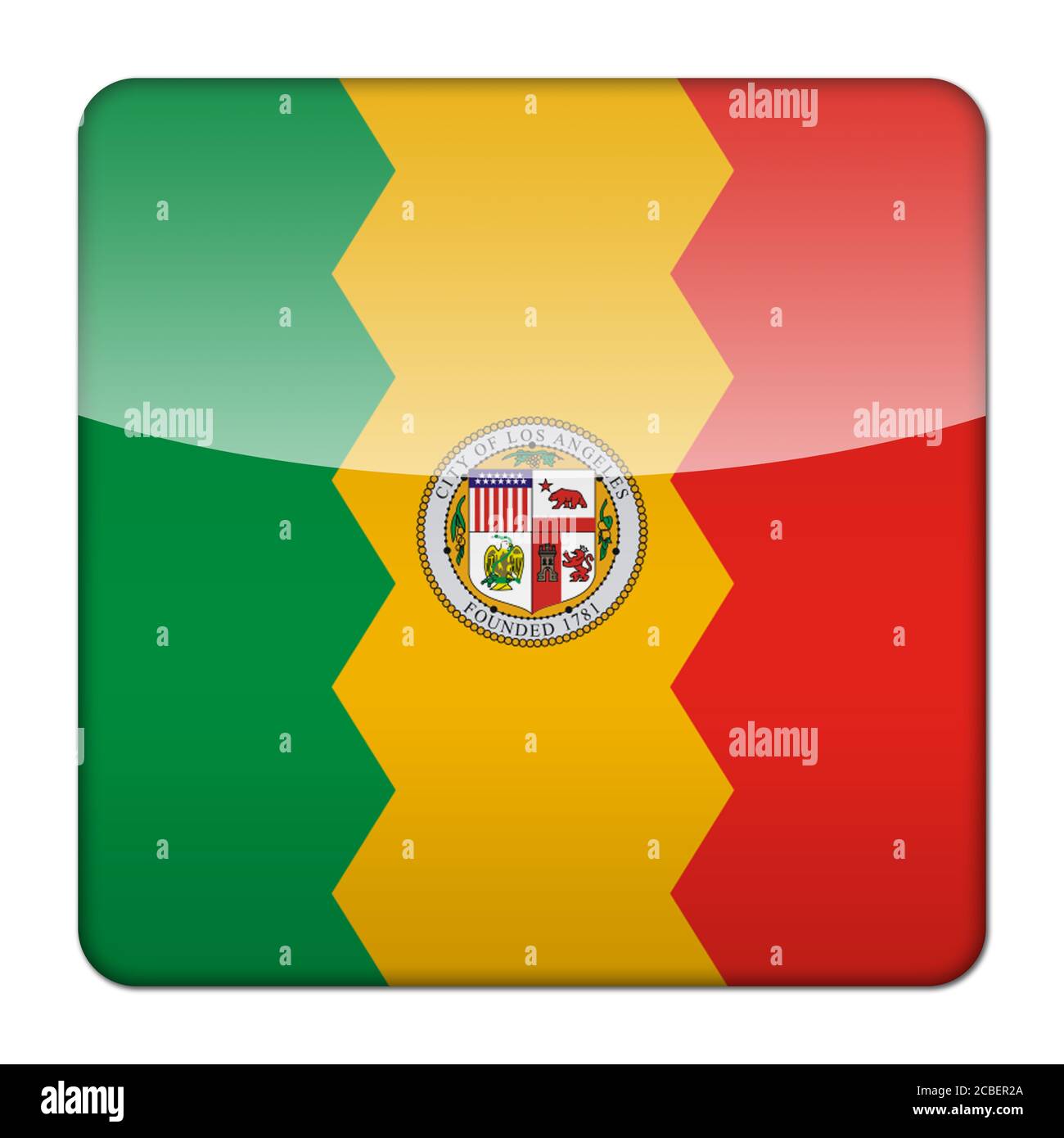 Los Angeles flag Stock Photo - Alamy