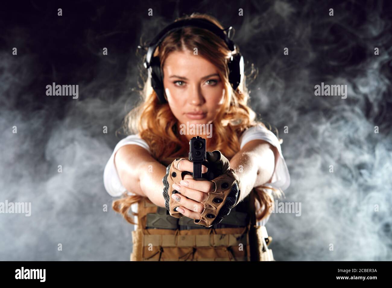 Headphones Women Clouds Guns Don't Just Watch Dance, Become Part Of