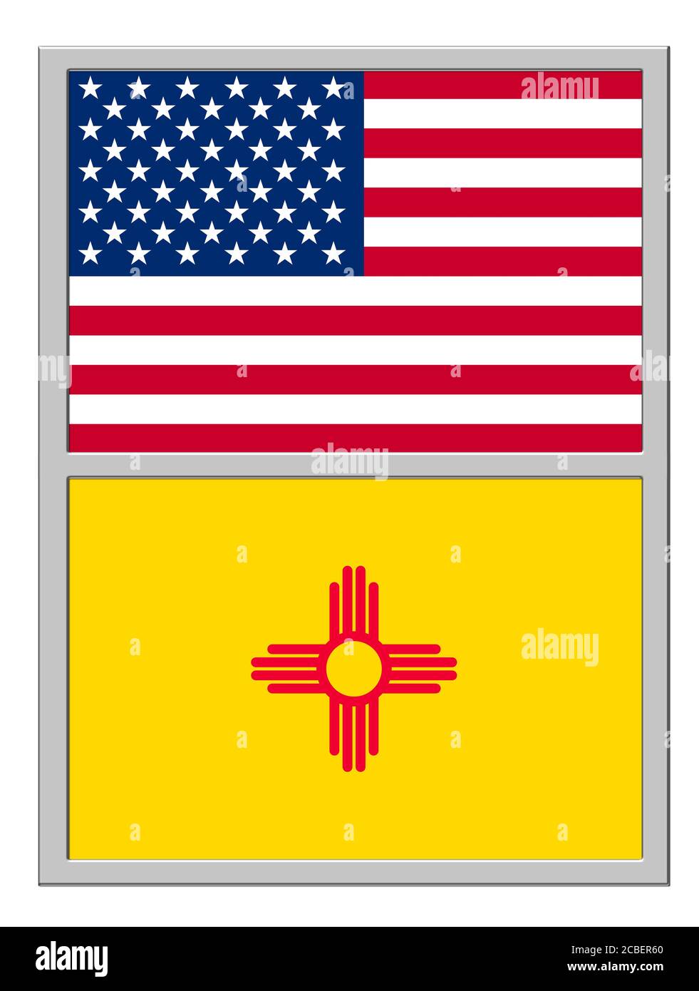 New Mexico flag Stock Photo - Alamy