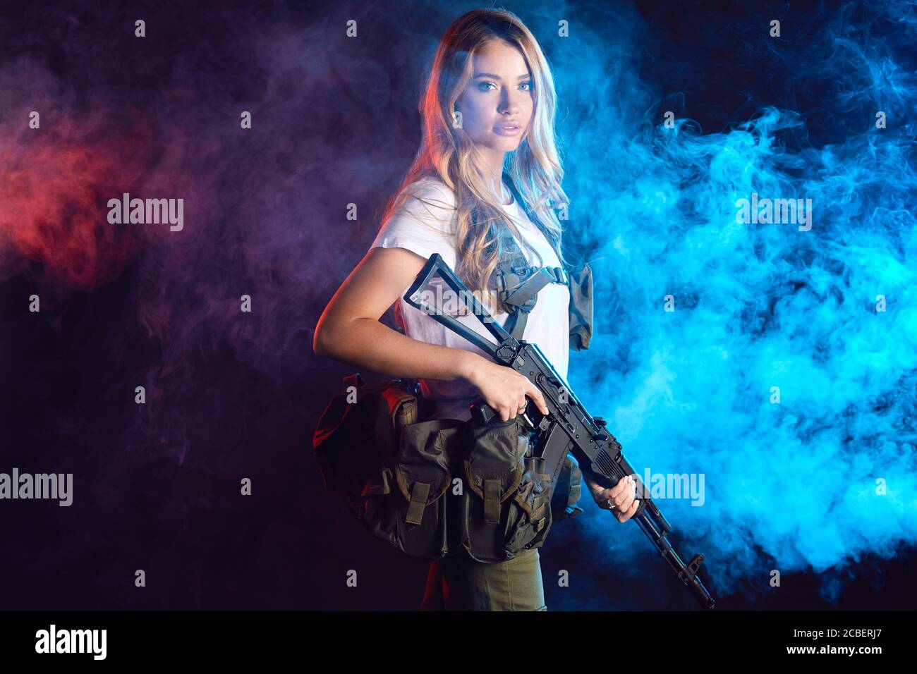 Hand holding assault rifle isolated hi-res stock photography and images ...