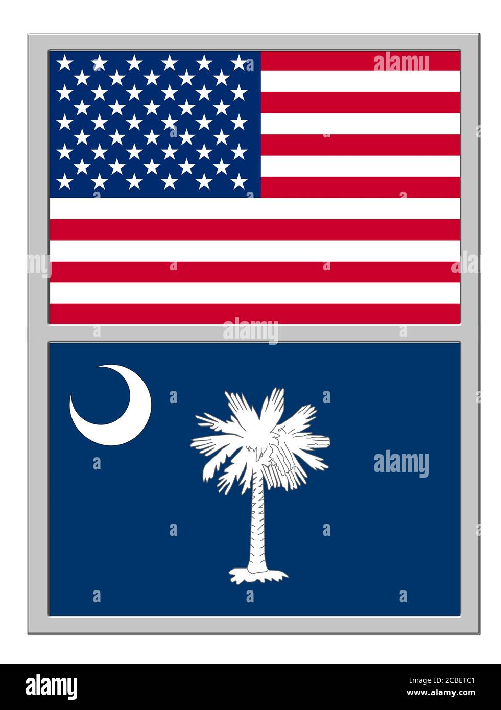 South Carolina flag Stock Photo - Alamy