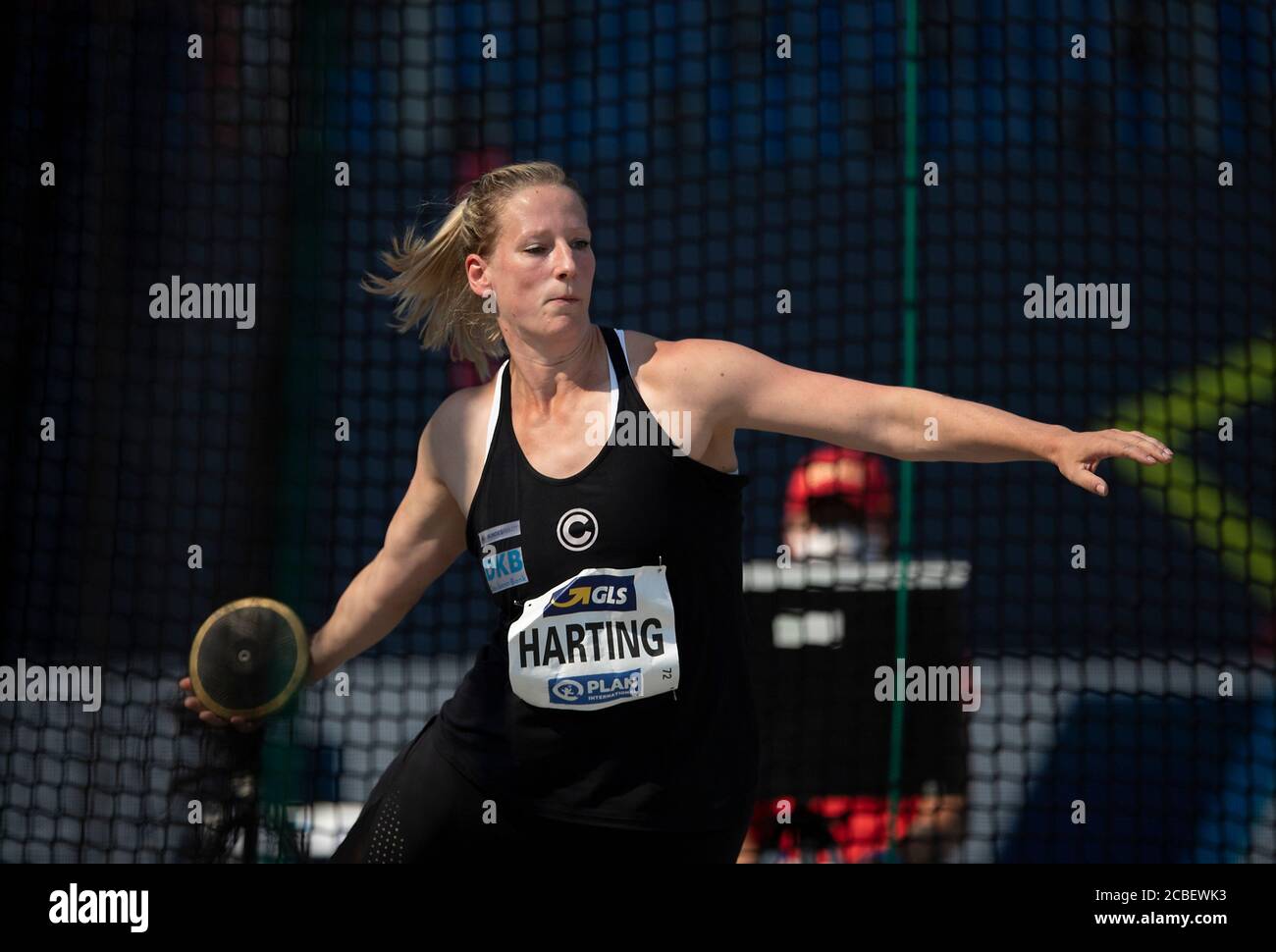 Julia HARTING (SCC Berlin) Action, discus throwing women, on August 9th ...