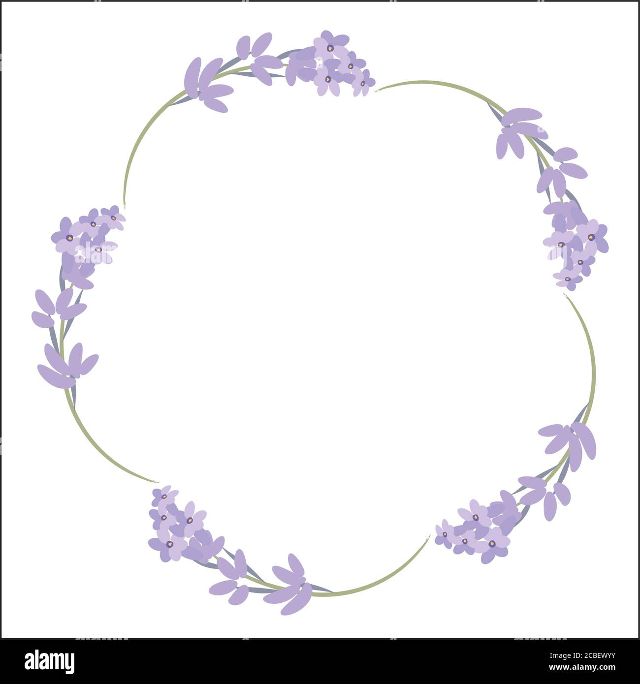 Fresh cut fragrant lavender plant flowers bunch and single 2 realistic ...