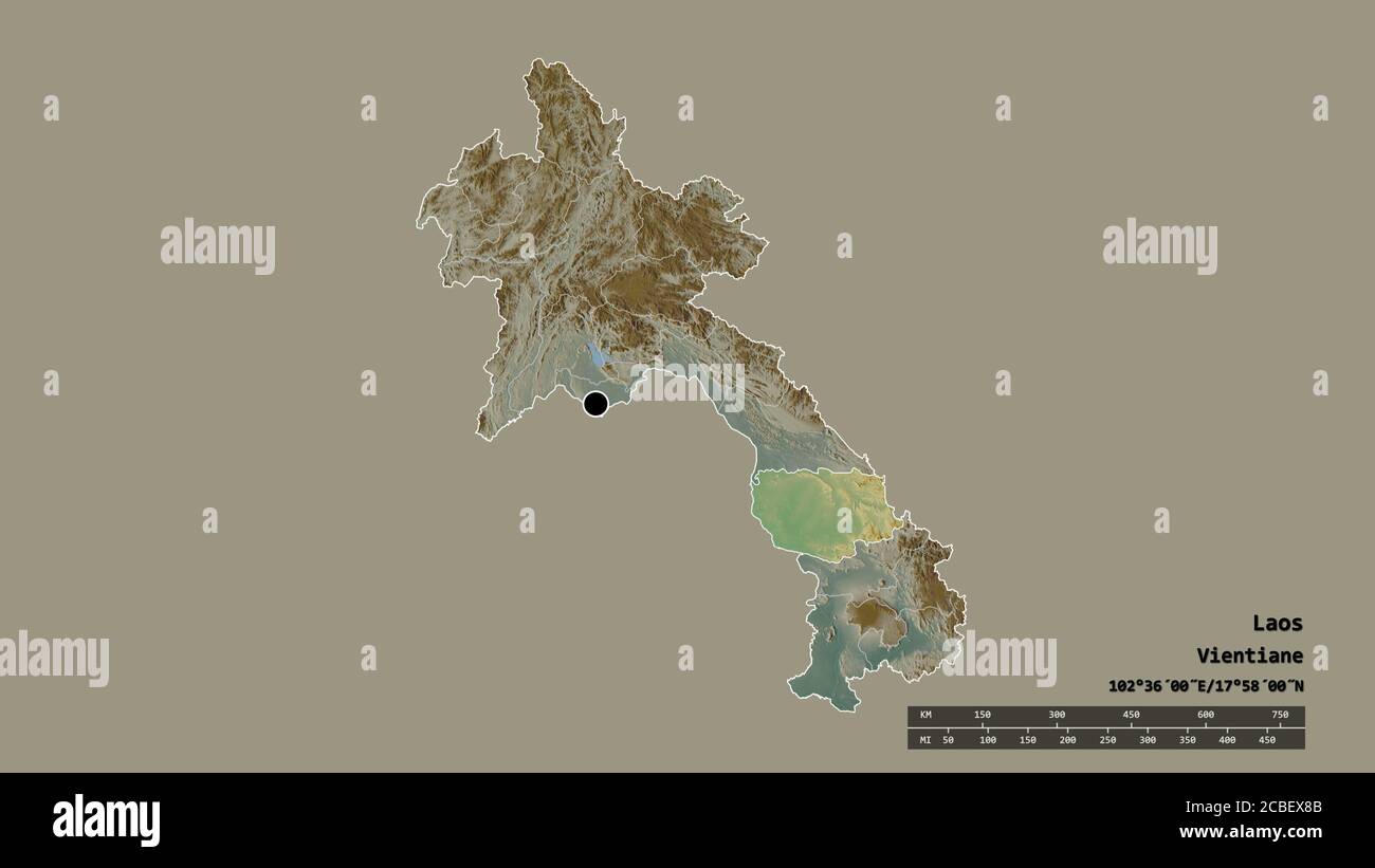 Savannakhet map hi-res stock photography and images - Alamy