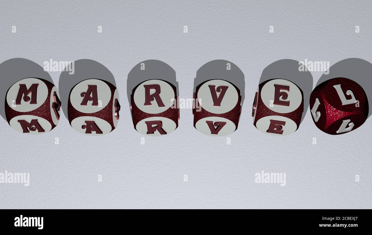 marvel combined by dice letters and color crossing for the related ...