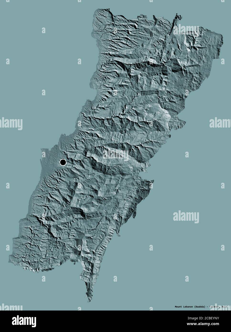 Mount lebanon governorate map hi-res stock photography and images - Alamy