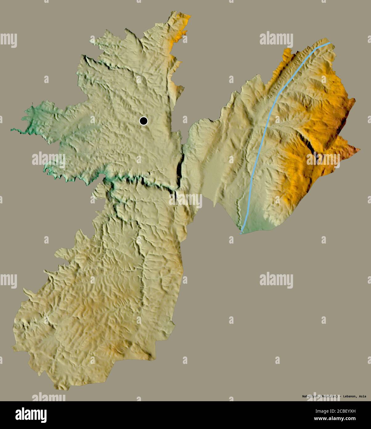 Relief map lebanon relief hi-res stock photography and images - Alamy