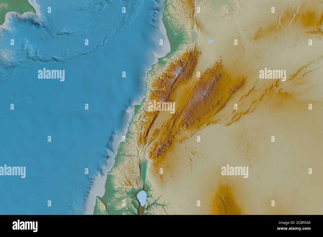 Topographic map of lebanon hi-res stock photography and images - Alamy