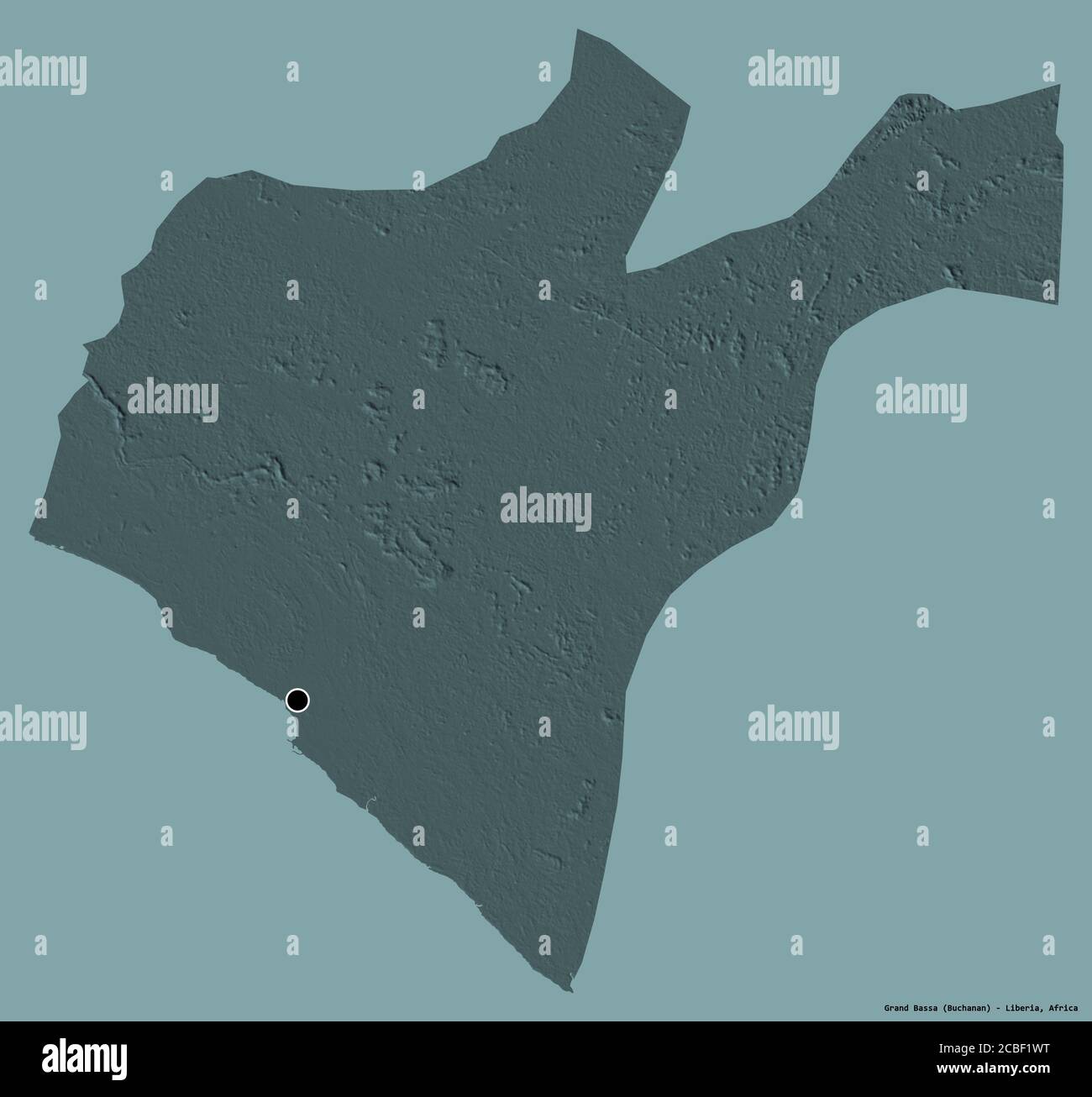 Buchanan on a map hi-res stock photography and images - Alamy
