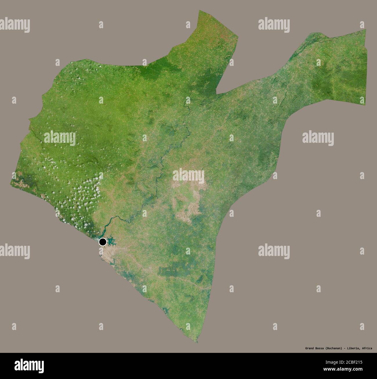 Buchanan on a map hi-res stock photography and images - Alamy